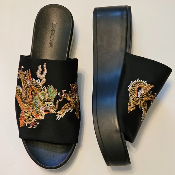 bebe | Shoes | Bebe Slinky 9s Inspired Platform Sandals | Poshmark